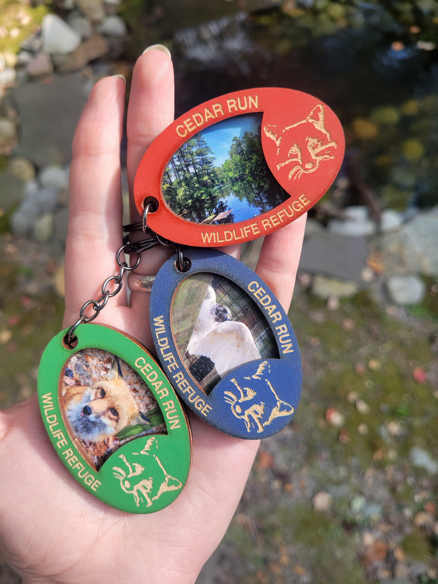 Cedar Run Wooden Keychain – Woodford Cedar Run Wildlife Refuge