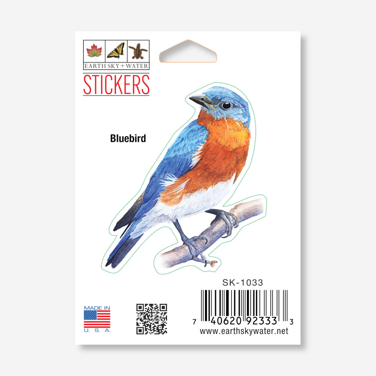 Bluebird Nature Sticker – Woodford Cedar Run Wildlife Refuge
