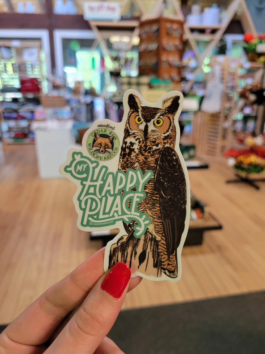 Large Die-Cut Logo Sticker – Woodford Cedar Run Wildlife Refuge